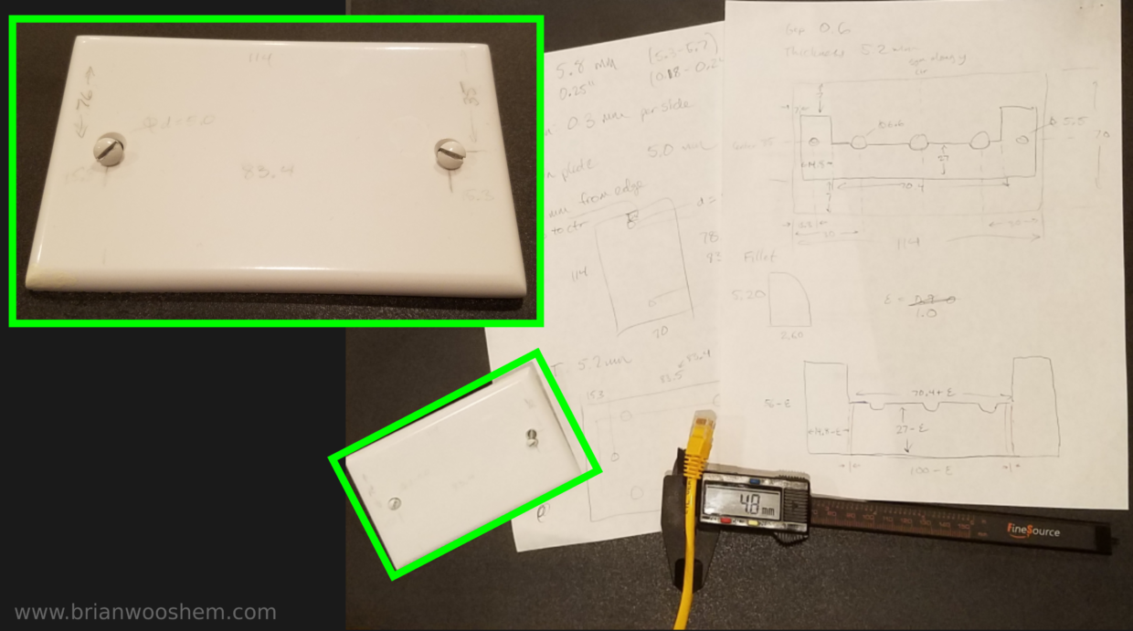 3D Printable Customizable Cable Outlet Wall Covers | Brian Woo-Shem